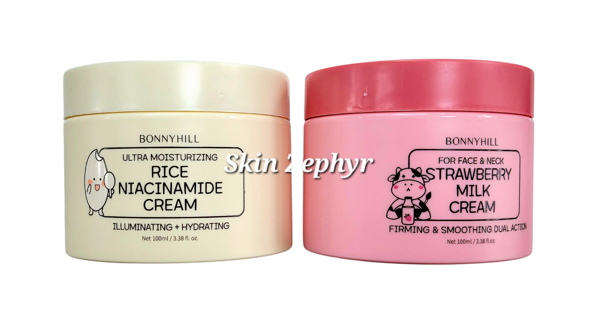 Bonnyhill The Bestie Cream Duo Set: Rice and Strawberry – Skin Zephyr