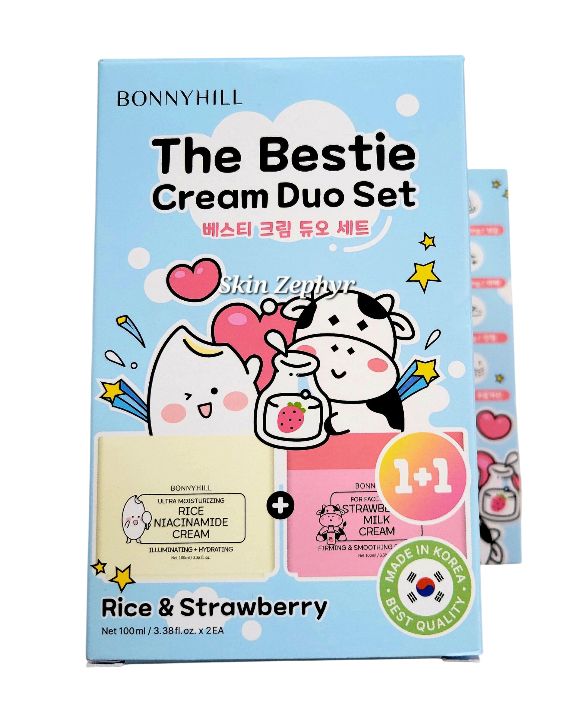Bonnyhill The Bestie Cream Duo Set: Rice and Strawberry – Skin Zephyr