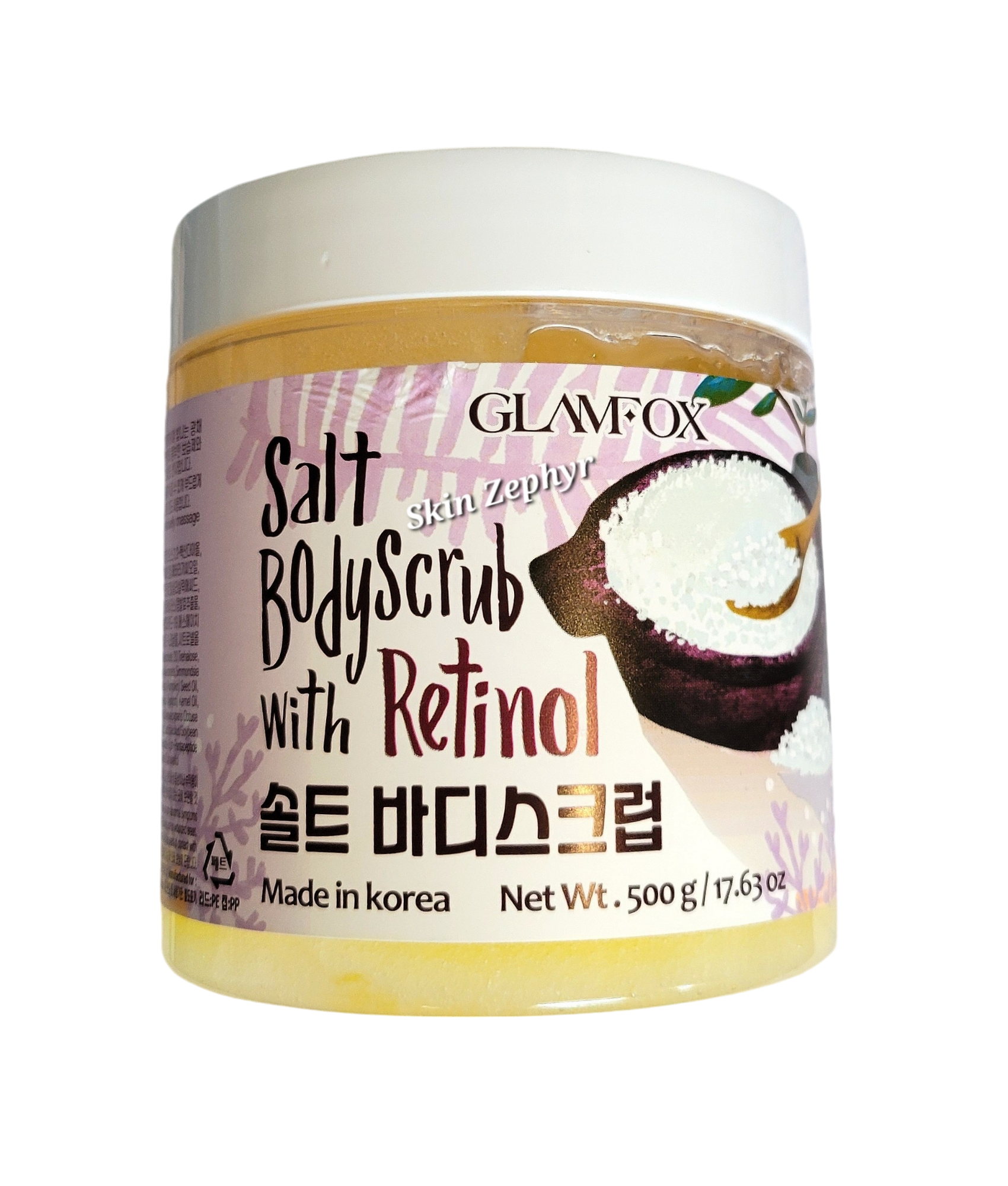 Glamfox Salt Body Scrub with Retinol – Skin Zephyr