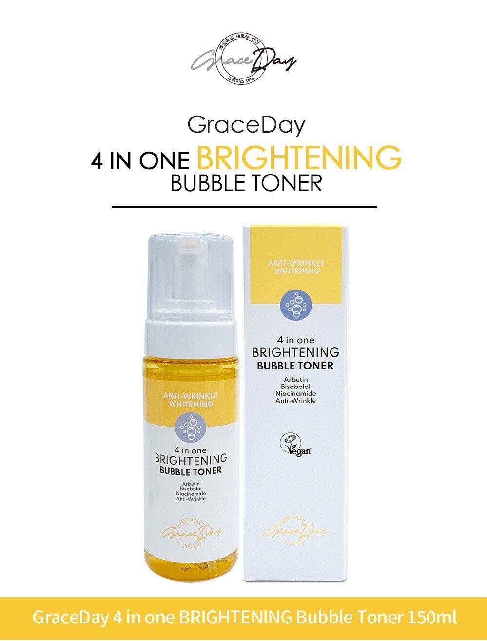 Grace Day 4-in-1 Brightening Bubble Toner – Skin Zephyr