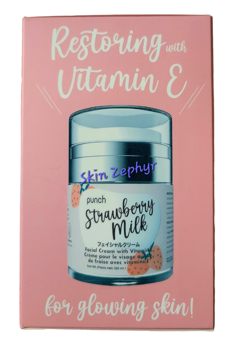 Punch Strawberry Milk Facial Cream with Vitamin E – Skin Zephyr