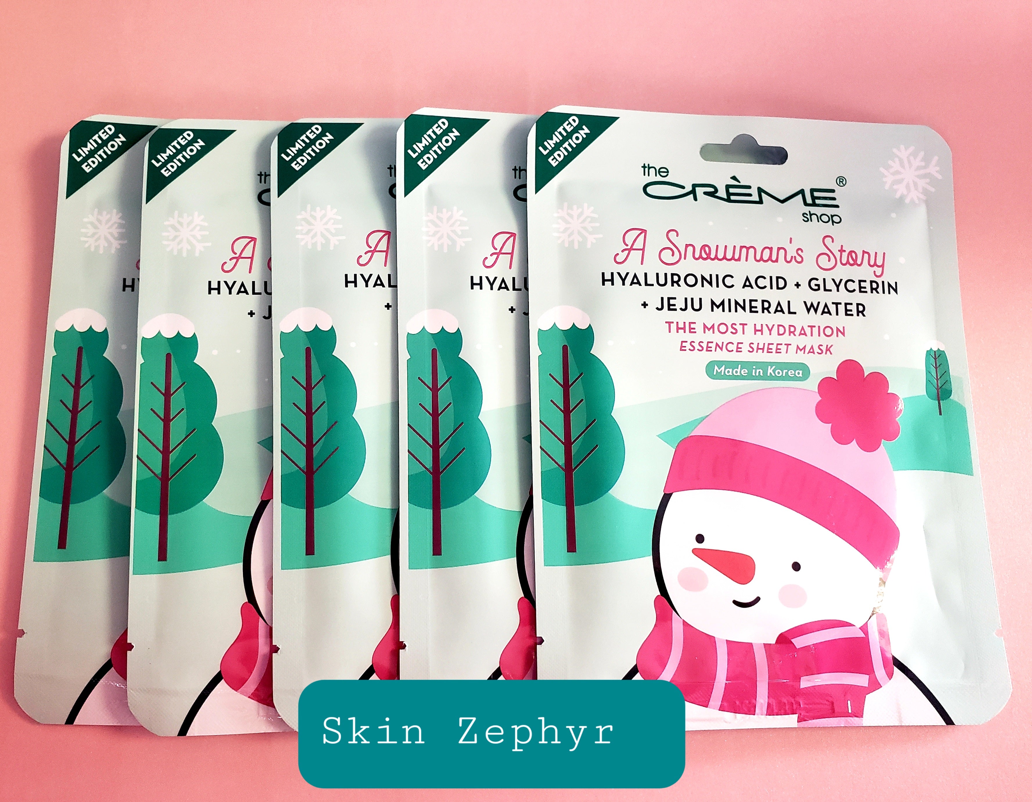 The Creme Shop A Snowman's Story Masks: Limited Edition – Skin Zephyr